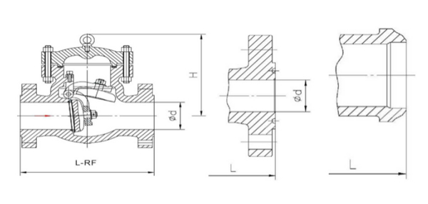 Stainless Steel flange Check Valve