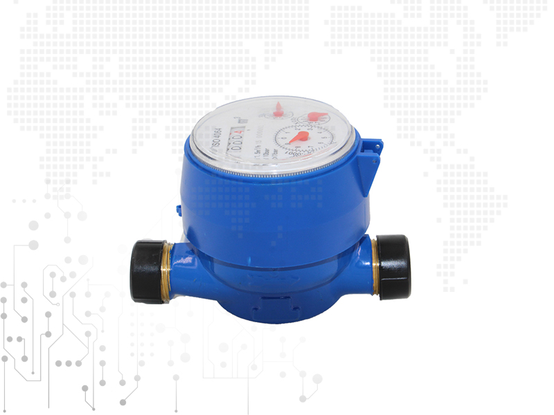Single flow rotor dry water meter